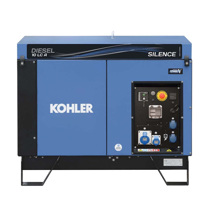 KOHLER-SDMO 10 LC A SILENCE C5 - Groupe électrogène Monophasé Diesel - Avec ou Sans AVR