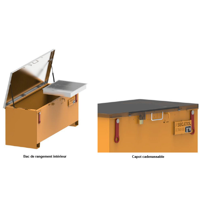 SECATOL SECABAC V2 - Coffre de Chantier 750L