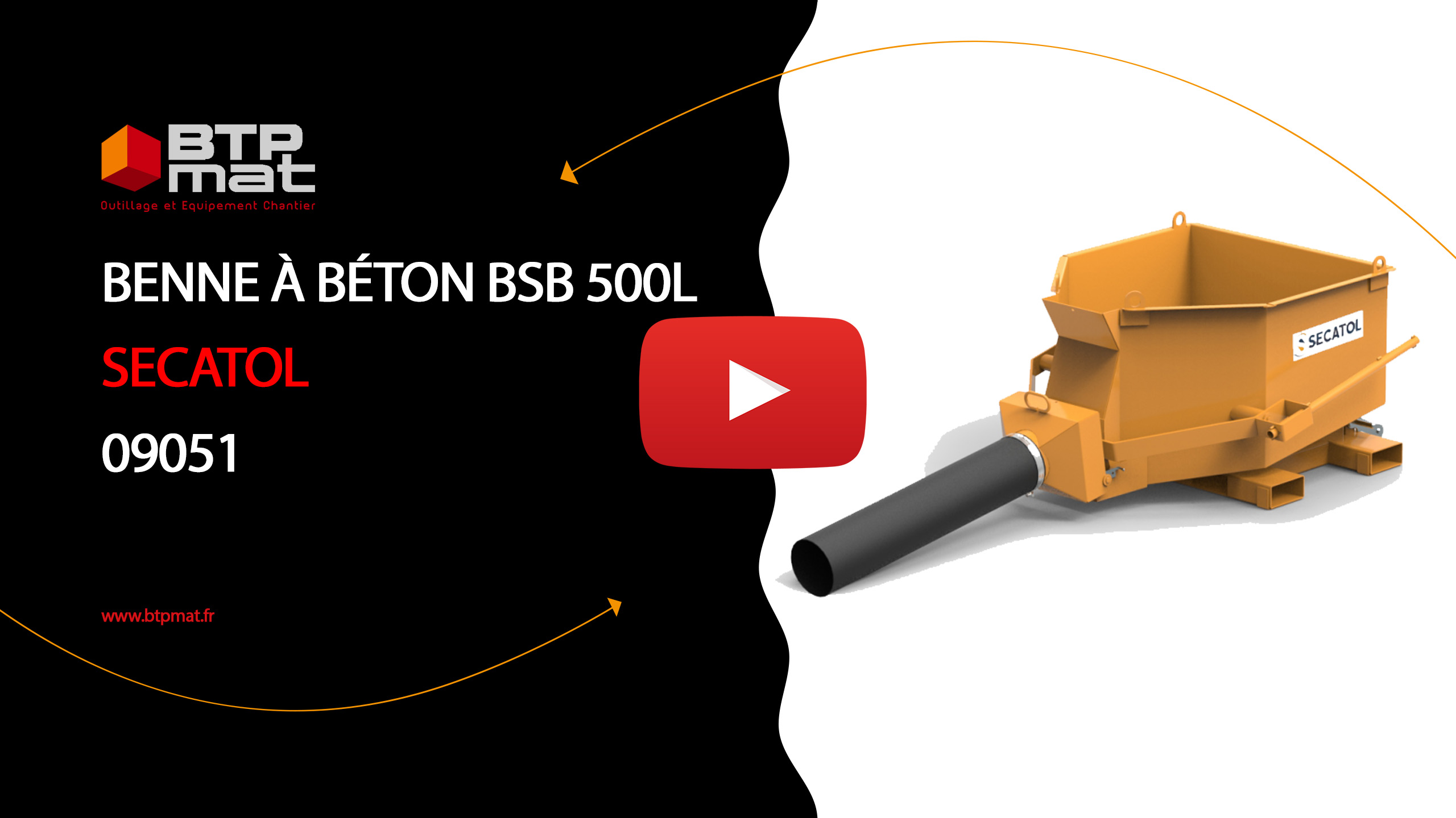 SECATOL - Benne à béton BSB de 500L